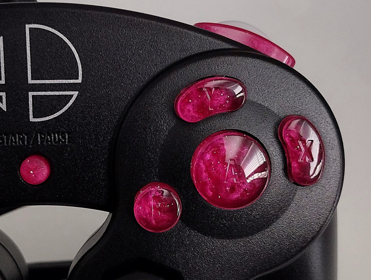 French Rose Nebula Gamecube Buttons (MADE TO ORDER) – Señor Retro
