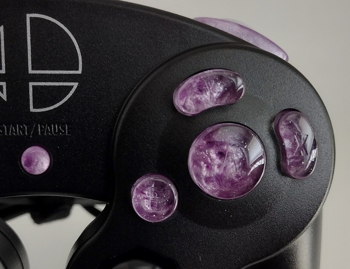 Mauve Lilac Nebula Gamecube Buttons (MADE TO ORDER) – Señor Retro