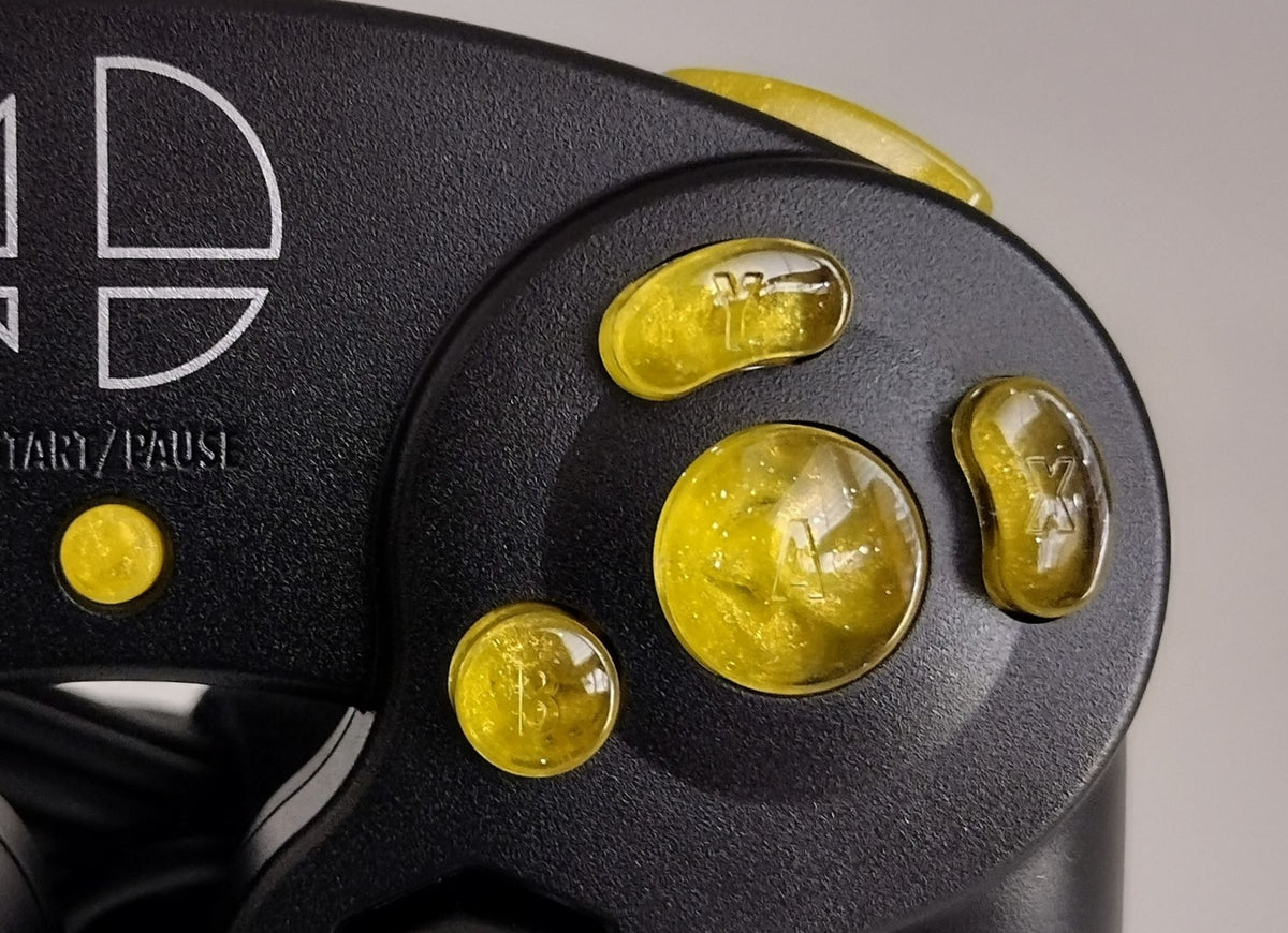 Pineapple Yellow Nebula Gamecube Buttons (MADE TO ORDER) – Señor Retro