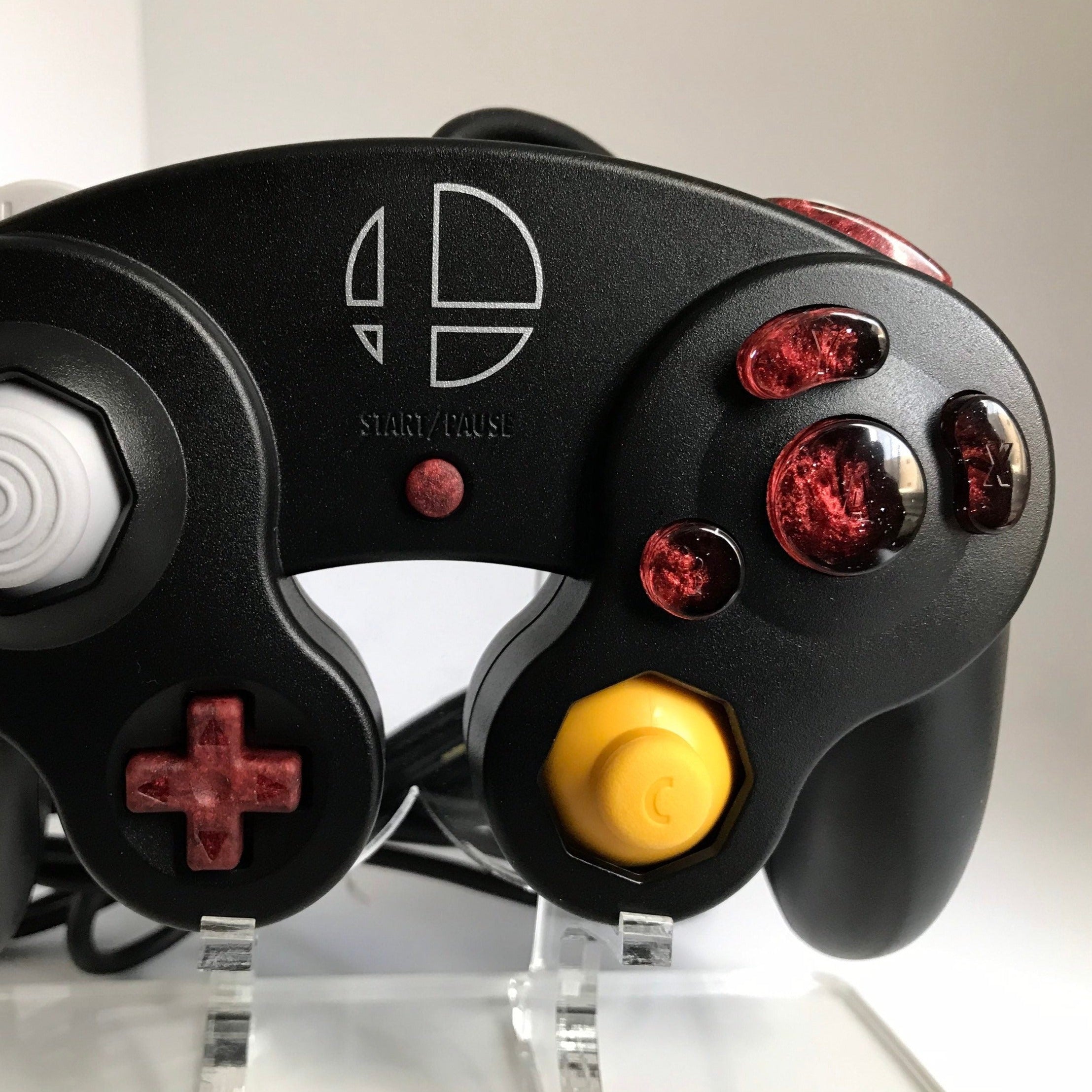 Blood Red Nebula Gamecube Buttons (ABXY, Z, D-pad, and Start) – Señor Retro