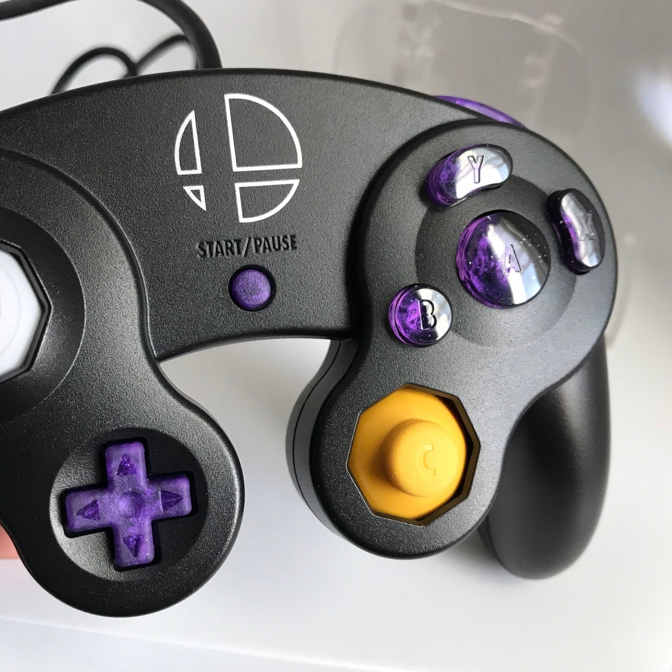 Purple Heart Nebula Gamecube Buttons (MADE TO ORDER) – Señor Retro