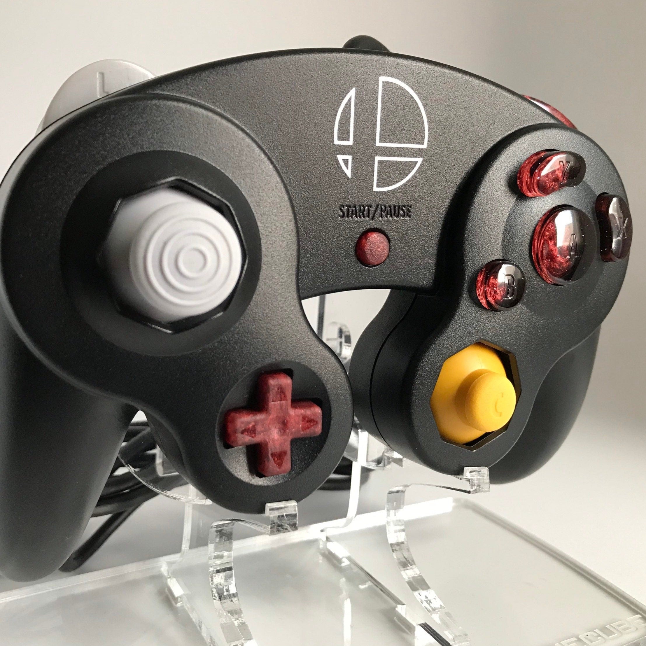 Blood Red Nebula Gamecube Buttons (ABXY, Z, D-pad, and Start) – Señor Retro