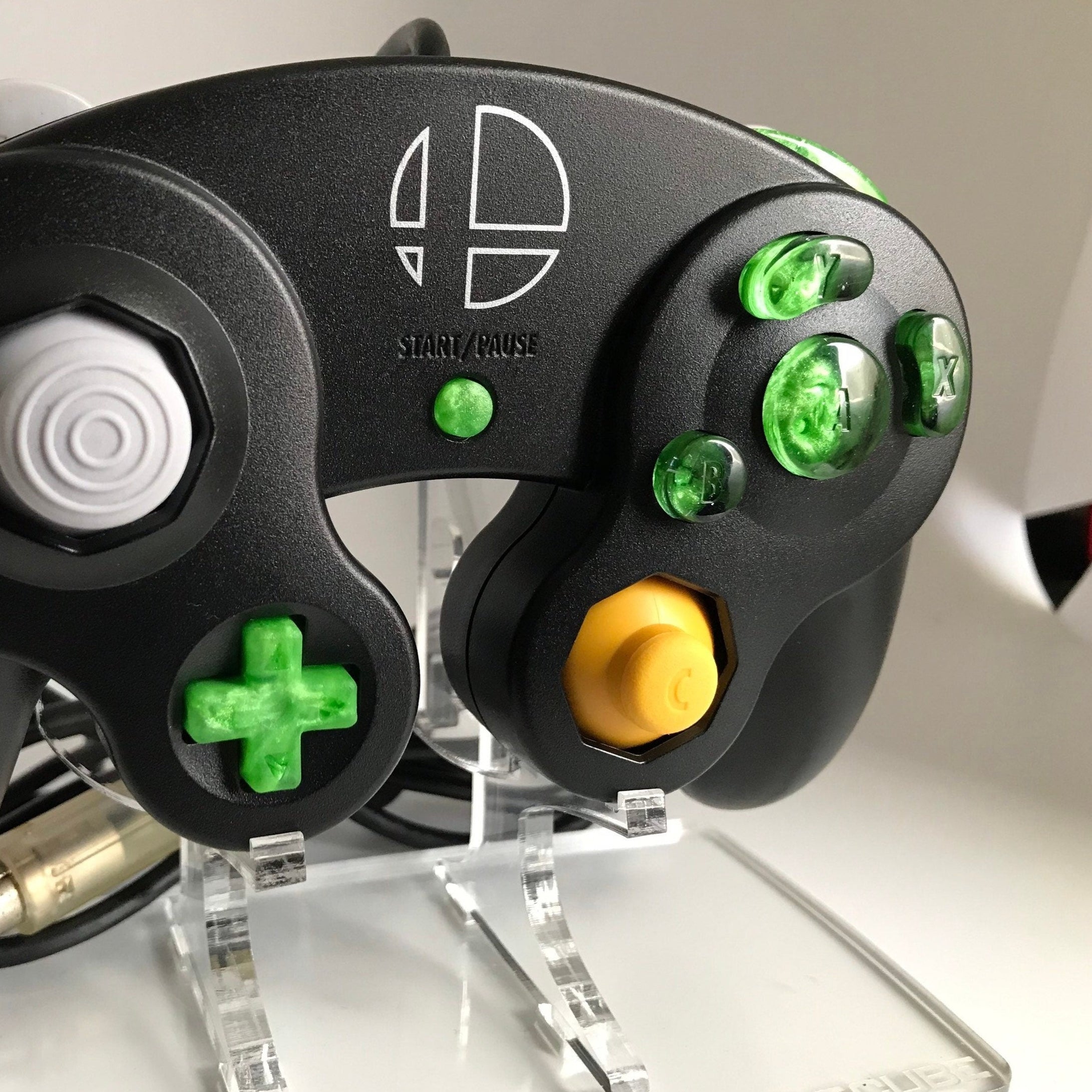 Lime Green Nebula Gamecube Buttons (MADE TO ORDER) – Señor Retro